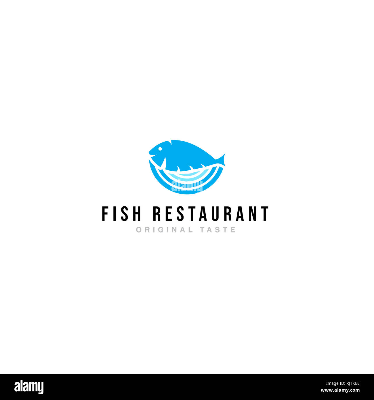 logo fried fish restaurant spicy blue ocean seafood traditional sunset ...
