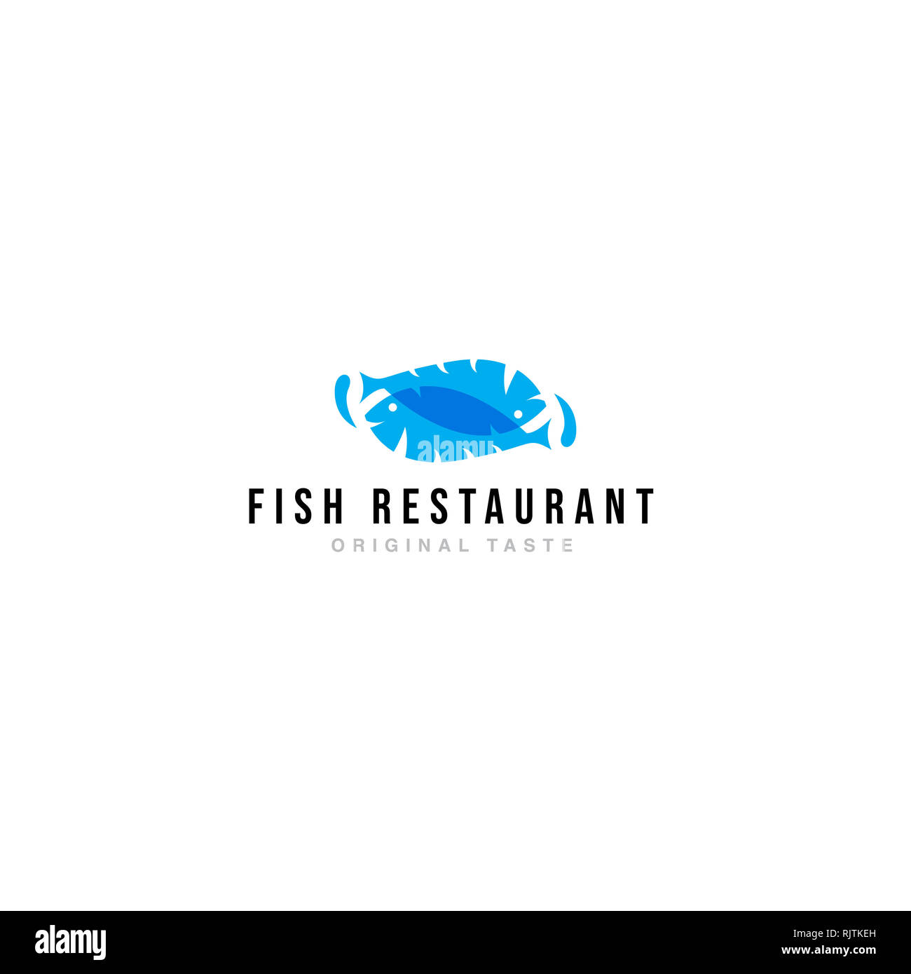 logo fried fish restaurant spicy blue ocean seafood traditional sunset ...