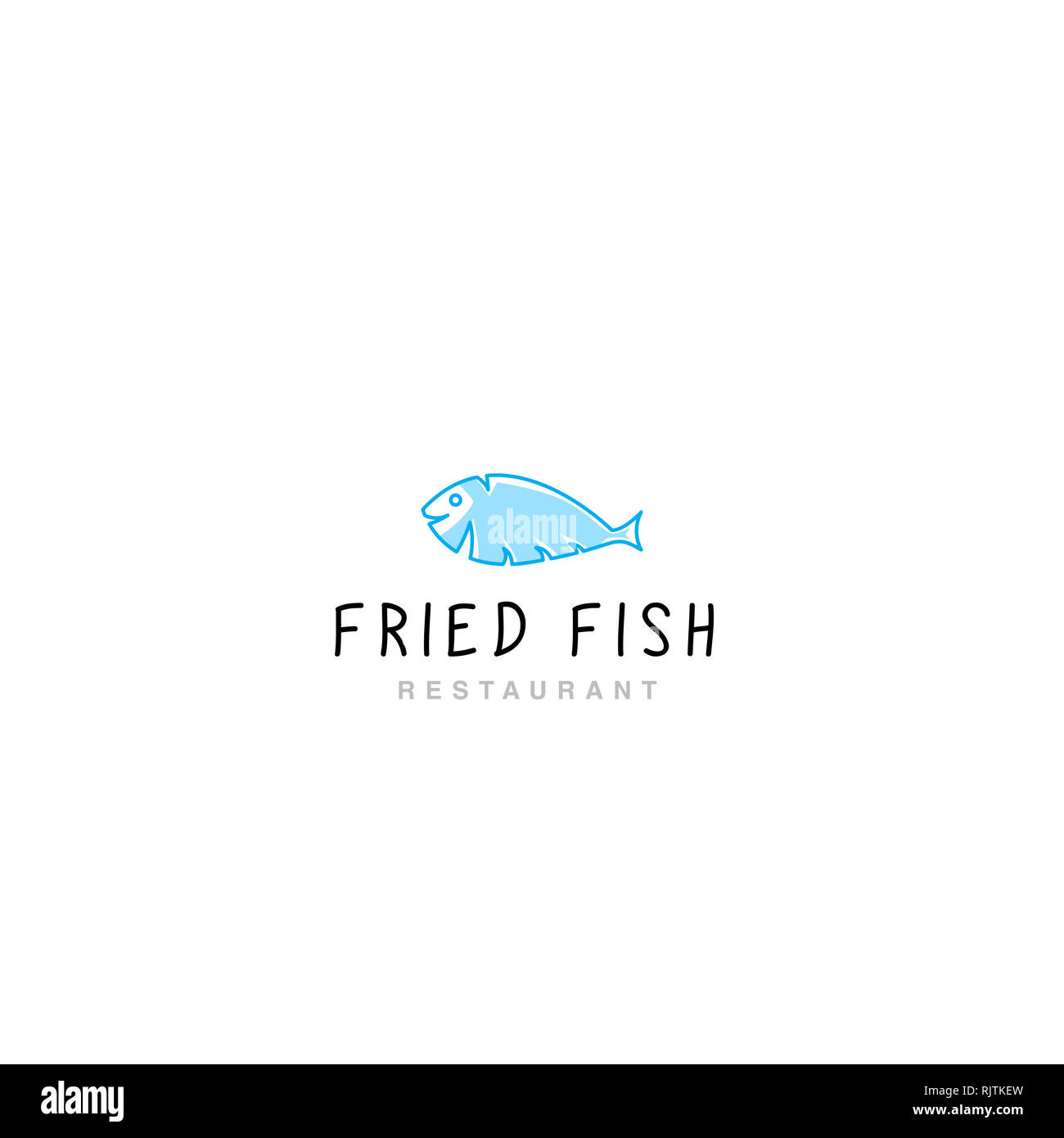 logo fried fish restaurant spicy blue ocean seafood traditional sunset ...