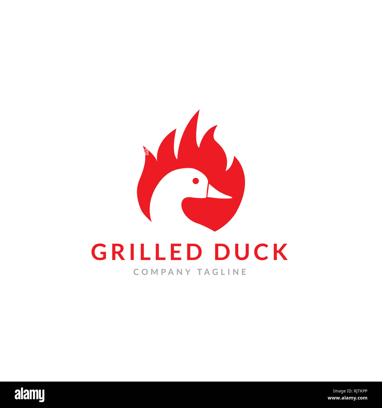 Logo Grilled Duck restaurant Stock Photo - Alamy