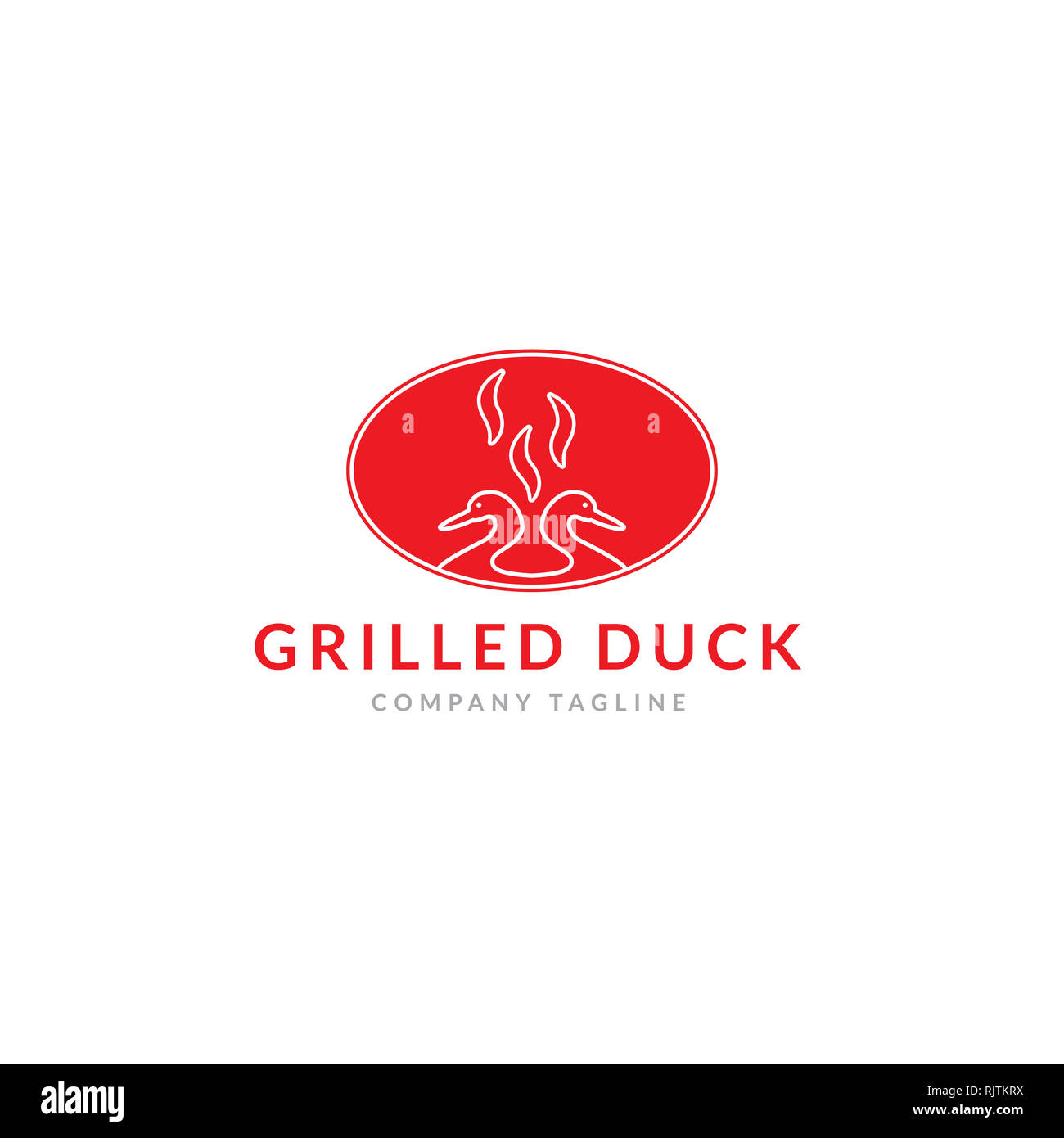 Logo Grilled Duck restaurant Stock Photo - Alamy