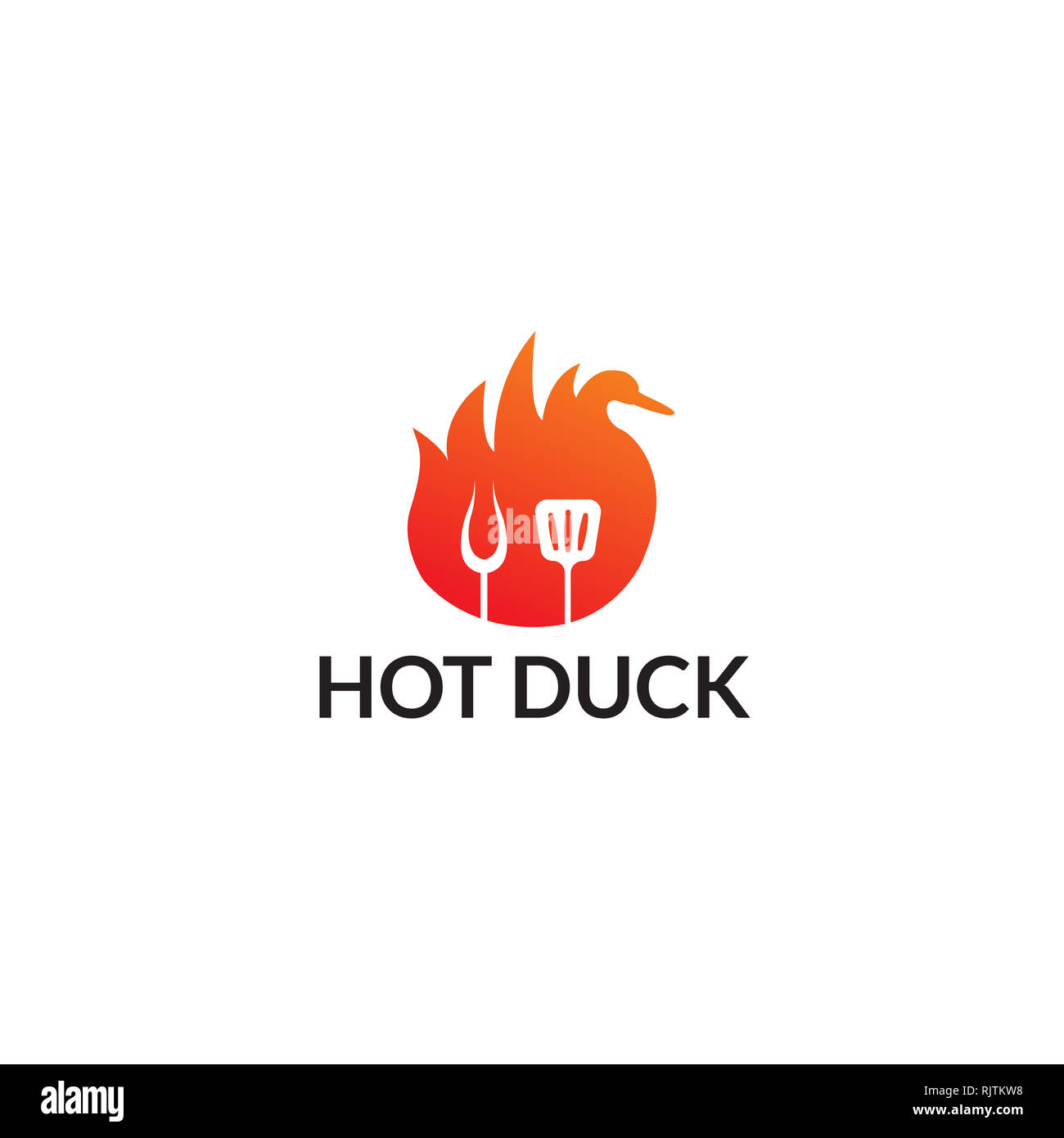 Logo Grilled Duck restaurant Stock Photo - Alamy