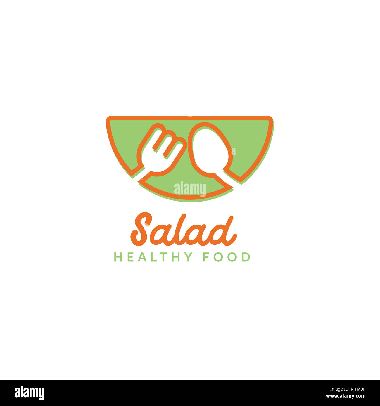 Logo Salad Restaurant vector icon Stock Photo - Alamy
