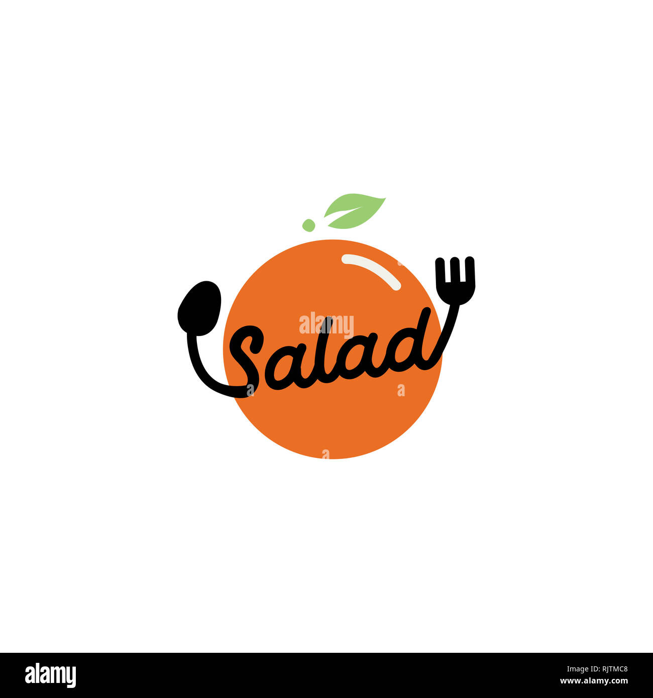 Lettuce leaf vector symbol Cut Out Stock Images & Pictures - Alamy