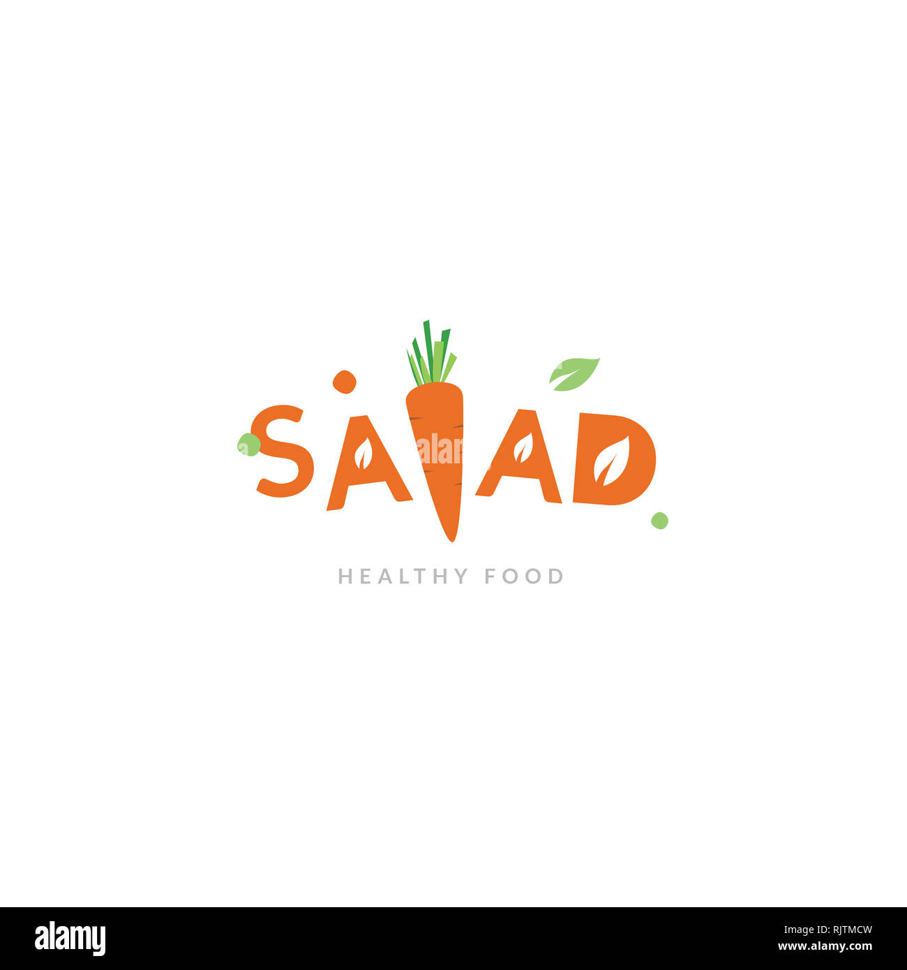 Logo Salad Restaurant vector icon Stock Photo - Alamy
