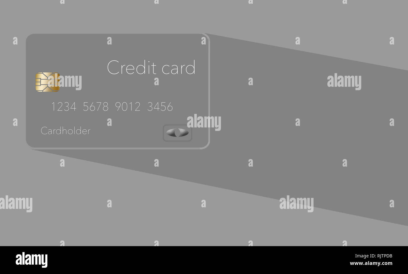 A credit card casts a shadow in this minimalist image with limited ...
