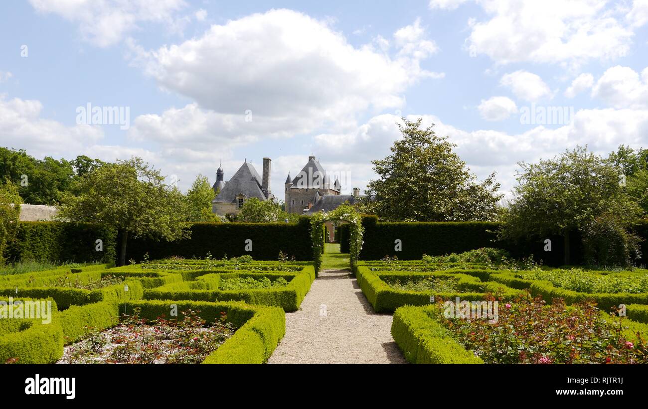 Chateau de Touffou. Bonnes, France Stock Photo - Alamy