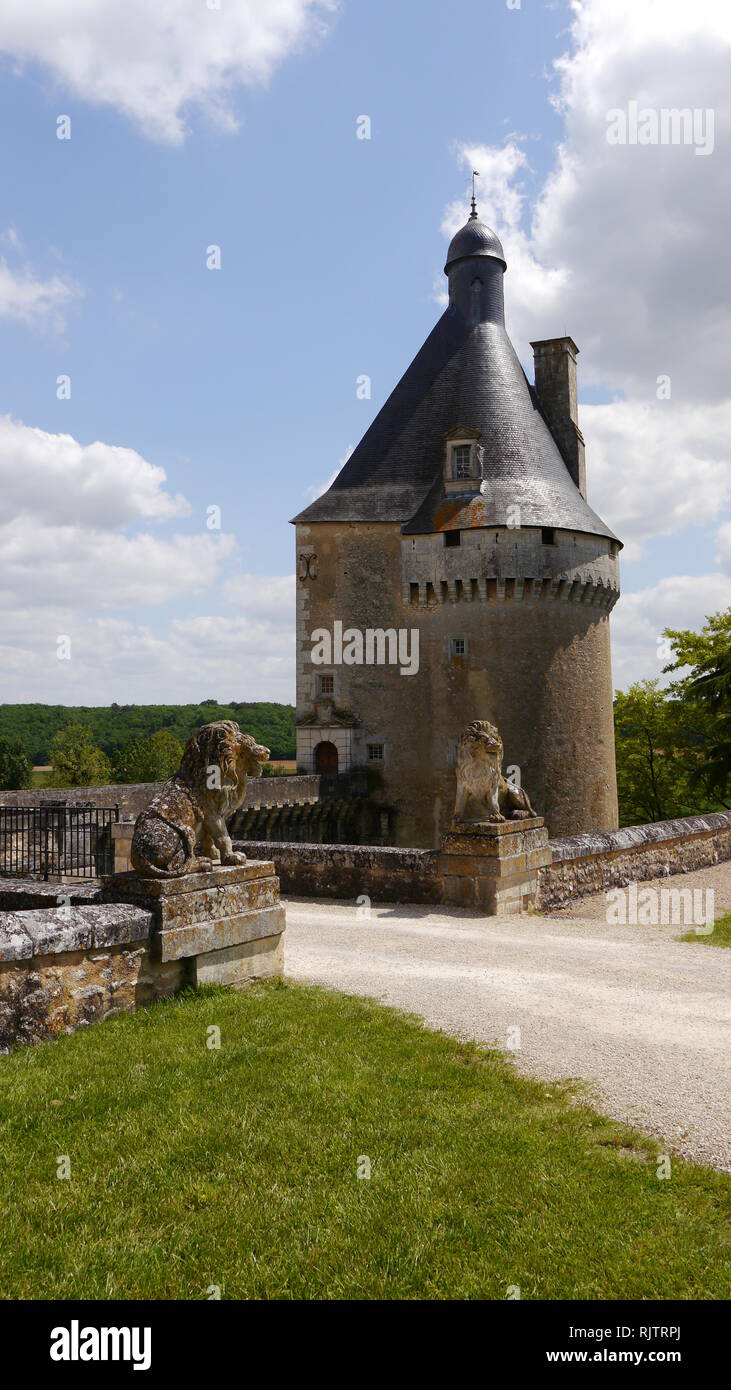 Chateau de Touffou. Bonnes, France Stock Photo - Alamy