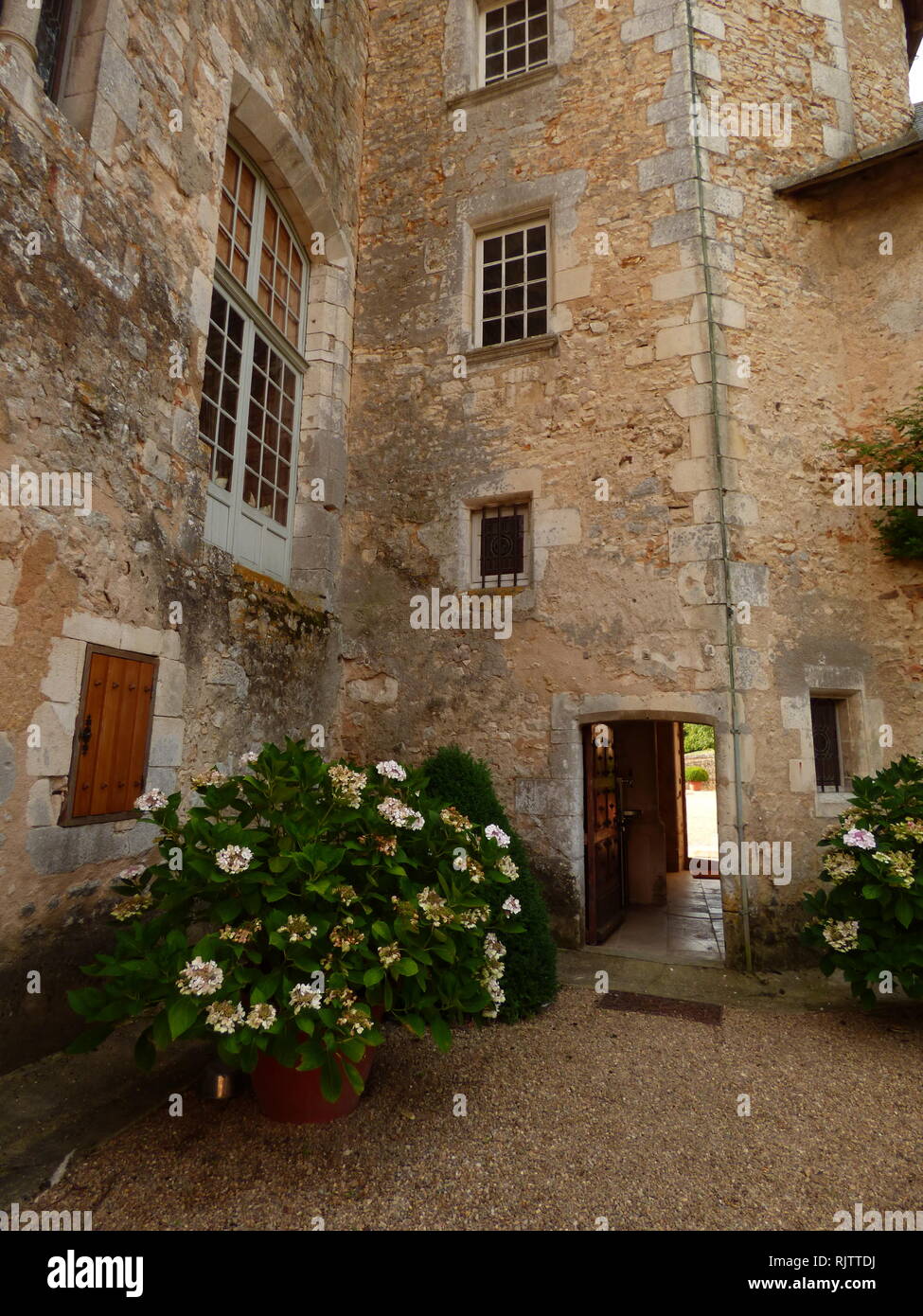 Chateau de Touffou. Bonnes, France Stock Photo - Alamy
