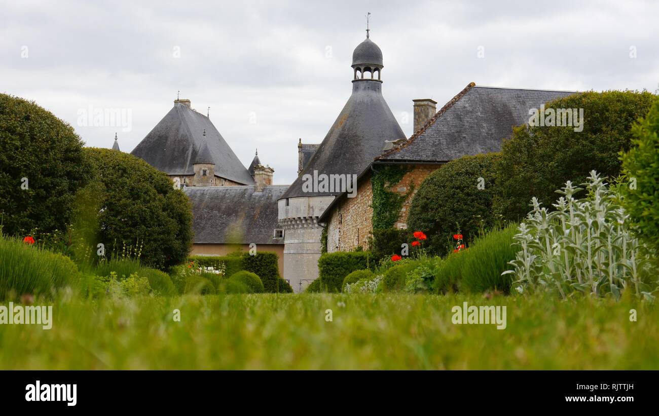 Chateau de Touffou. Bonnes, France Stock Photo - Alamy