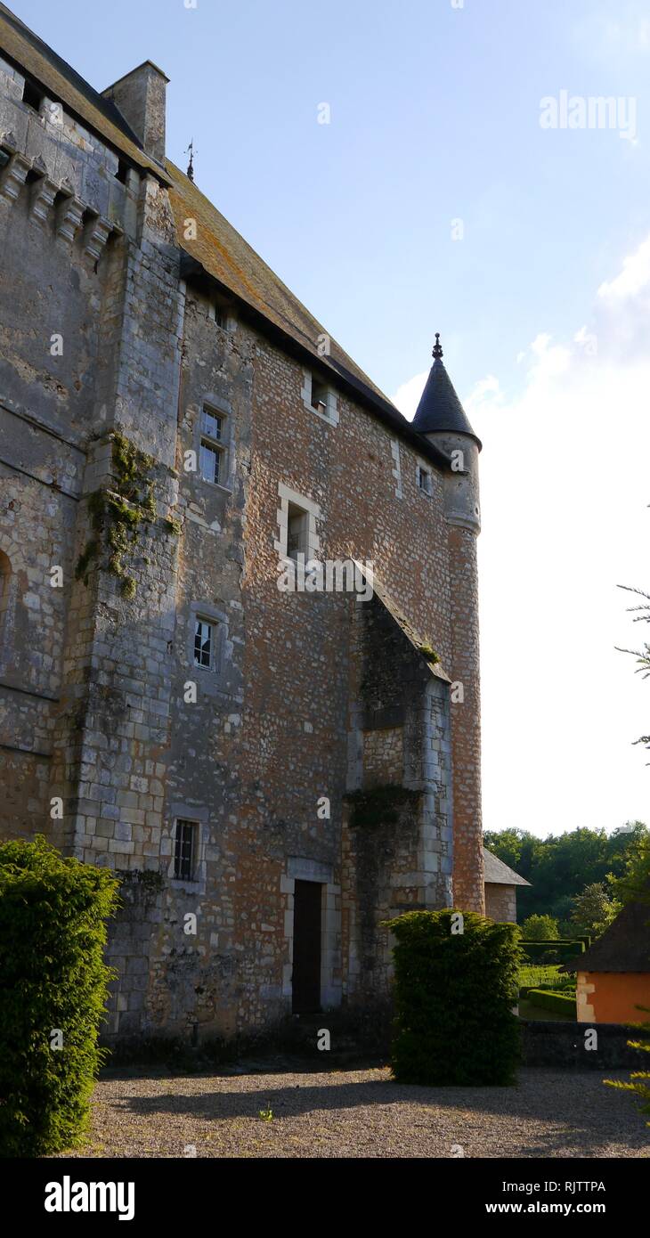 Chateau de Touffou. Bonnes, France Stock Photo - Alamy