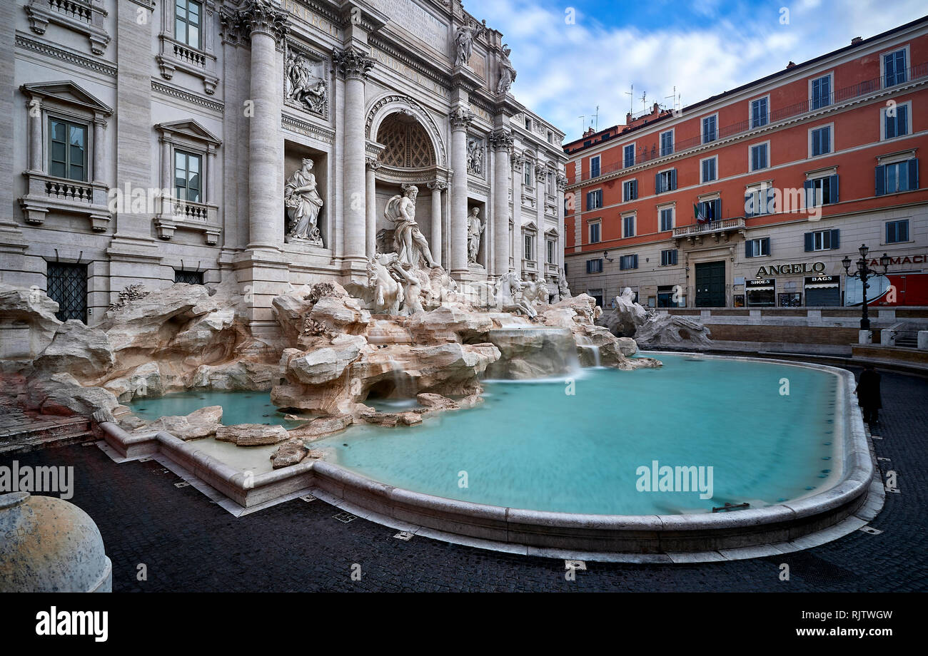 Picturesque trevi fountain hi-res stock photography and images - Alamy