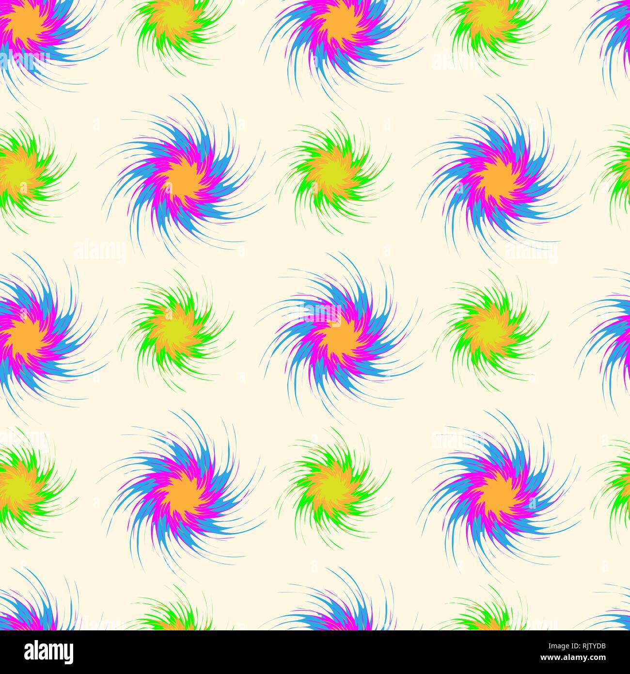 abstract seamless pattern of colored stars in the shape of a funnel on ...