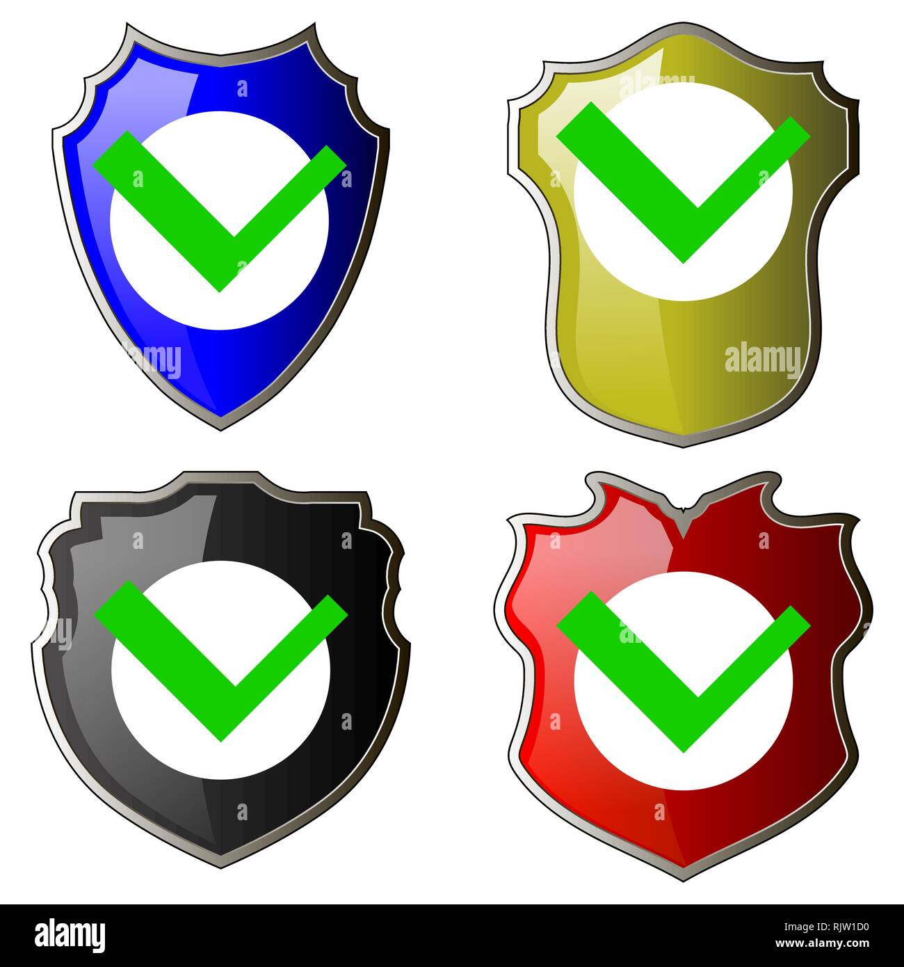 Security Check Icon, Shield Logotype, Protect Sign. Mark Approved Logo ...