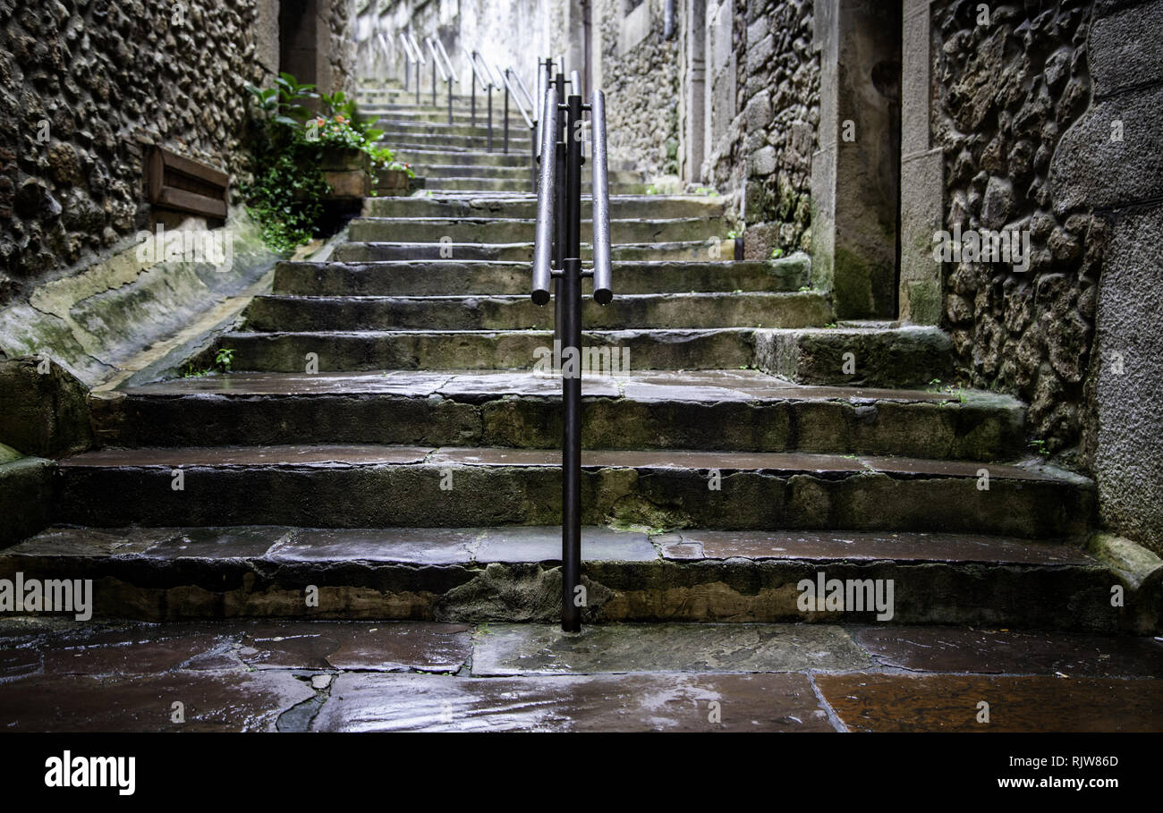 Ancient stone staircase, access detail Stock Photo - Alamy