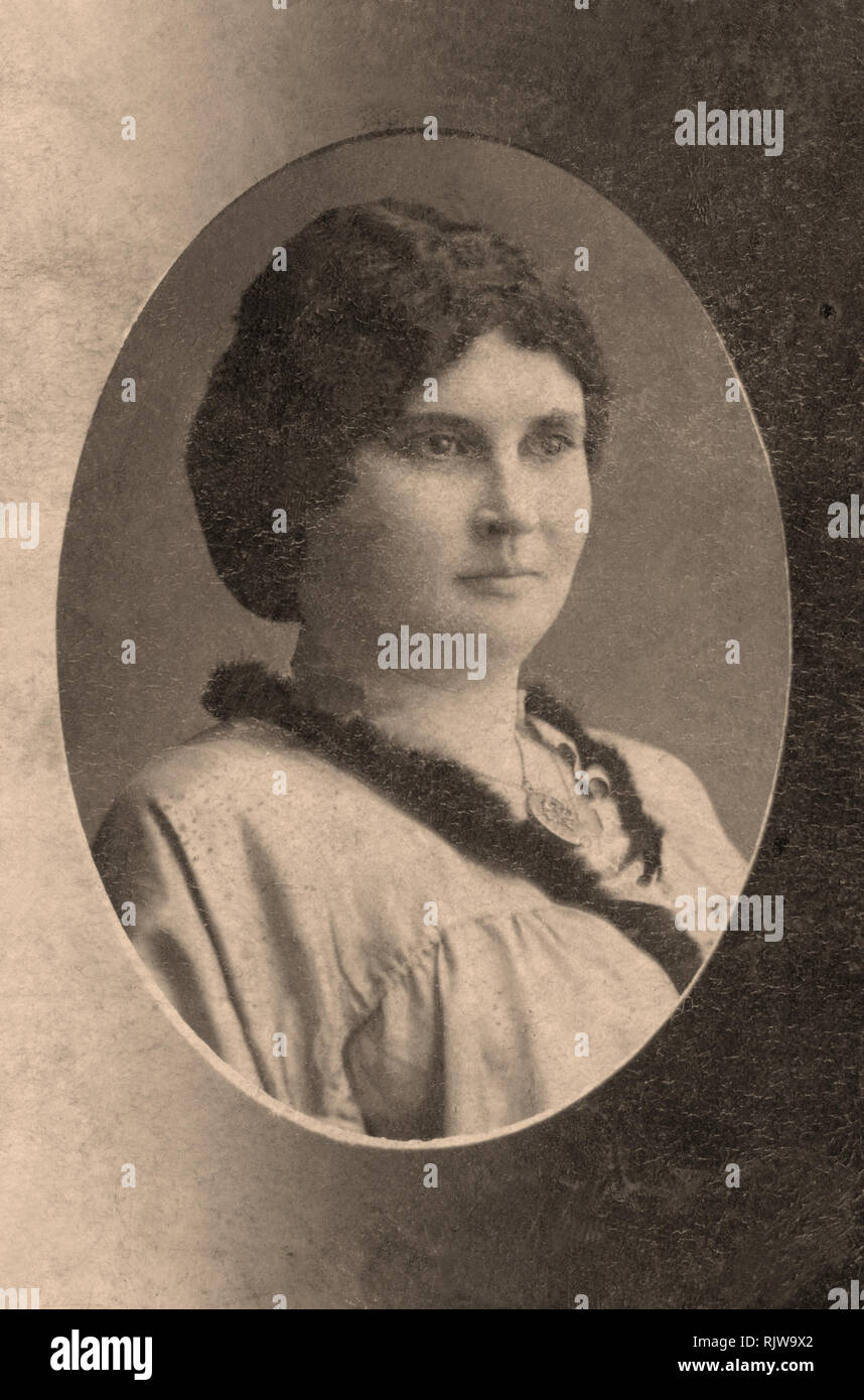 Vintage portrait of a russian woman. The shot was taken around 1912 ...