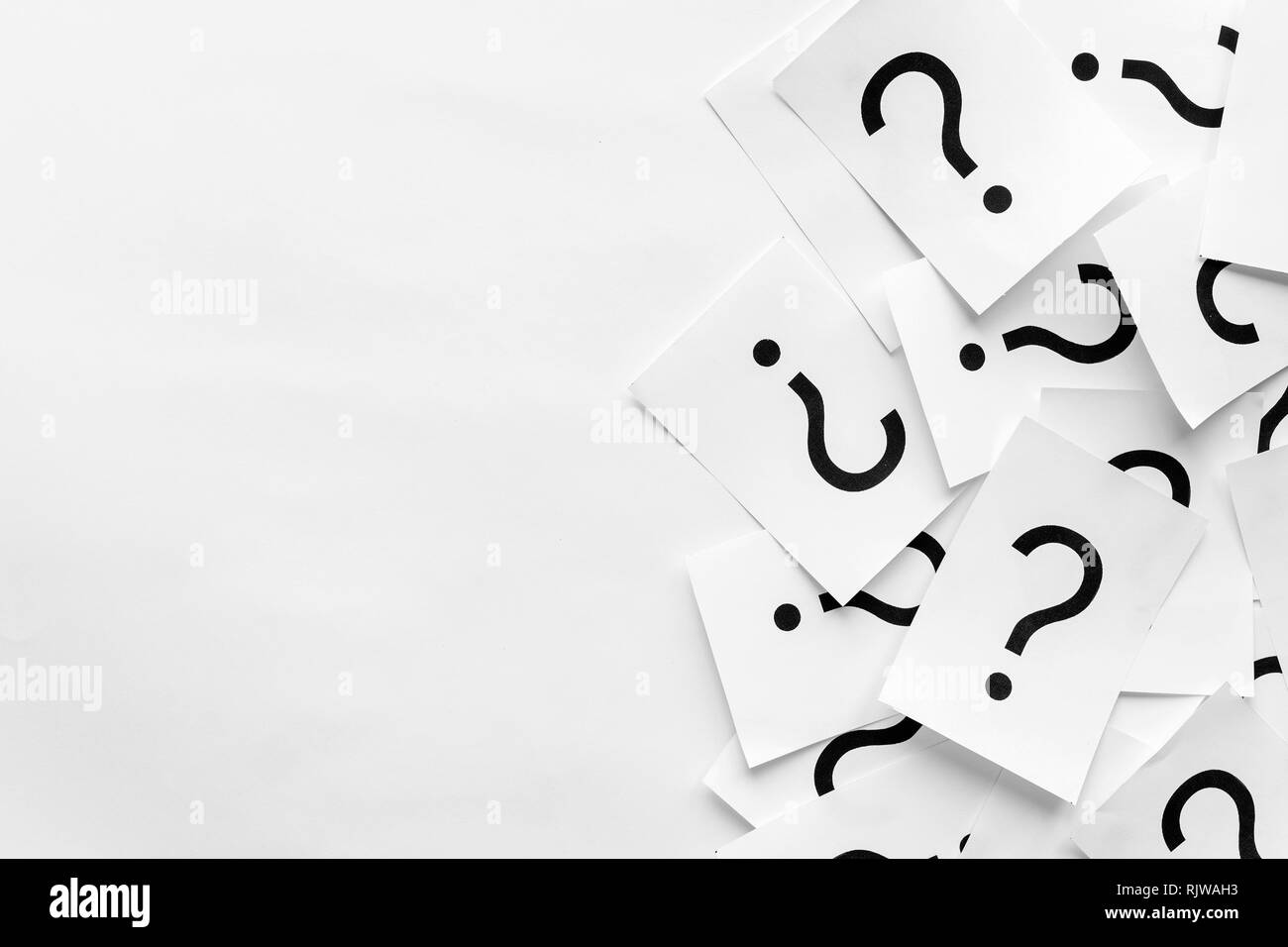 Question Marks Border Side Border Of Printer Question Marks On Paper