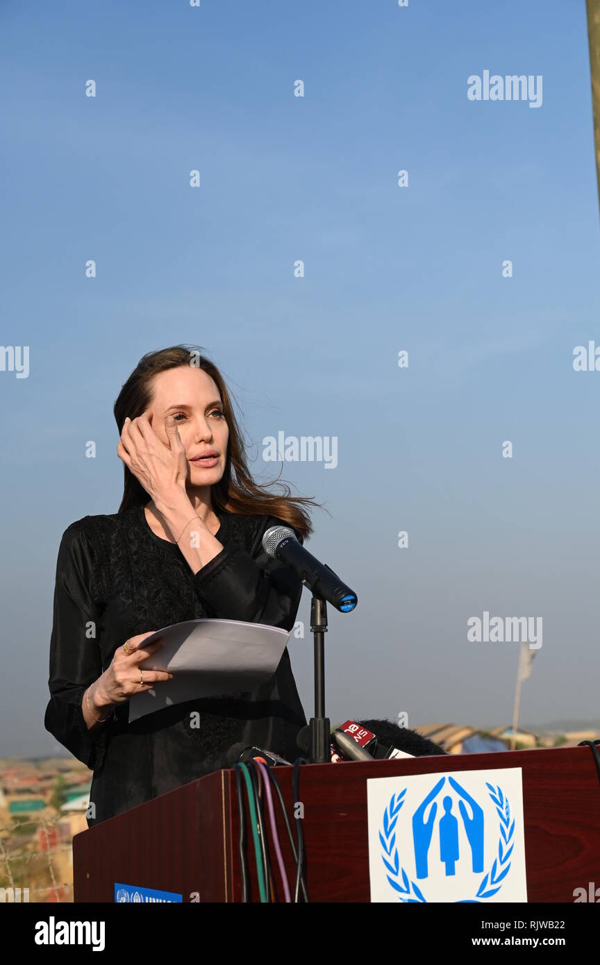 Cox’s Bazar, Bangladesh: Hollywood actress and humanitarian Angelina ...