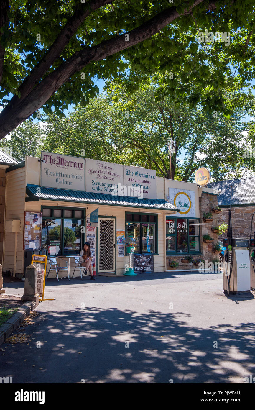 A general store in Ross, a heritage town in Tasmania's midlands ...