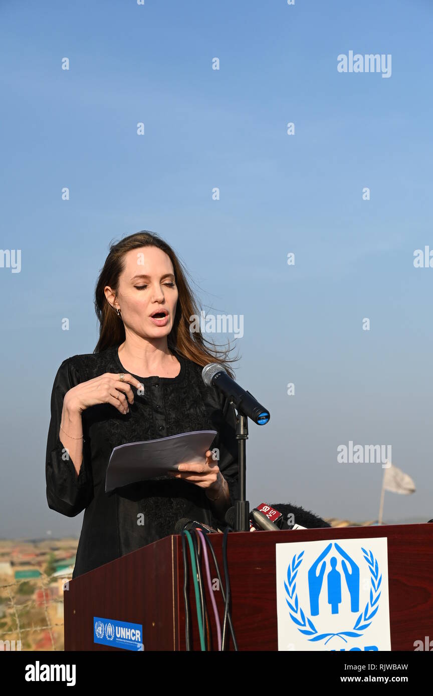 Cox’s Bazar, Bangladesh: Hollywood actress and humanitarian Angelina ...
