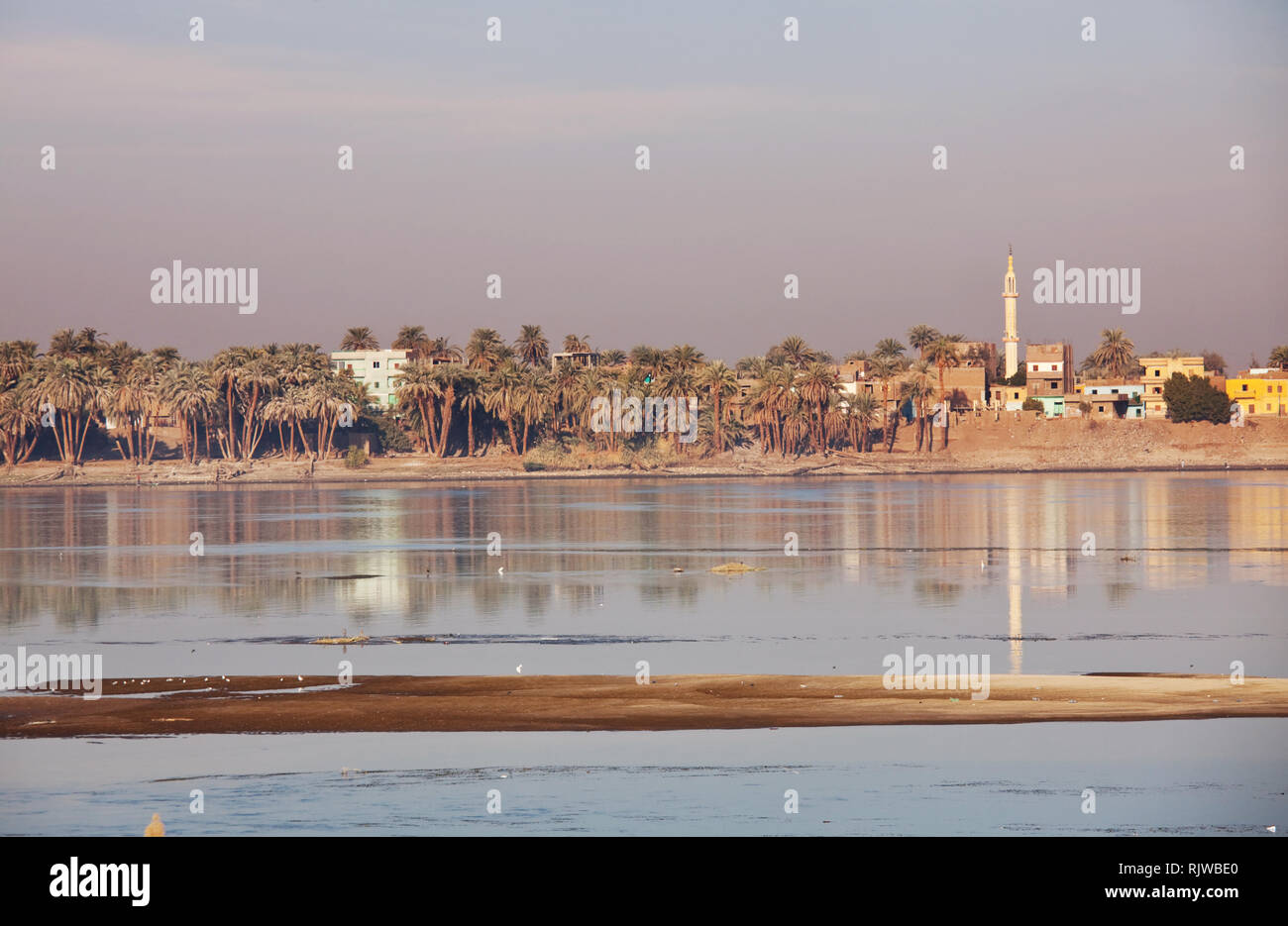 River Nile near Luxor, Egypt, Africa Stock Photo - Alamy