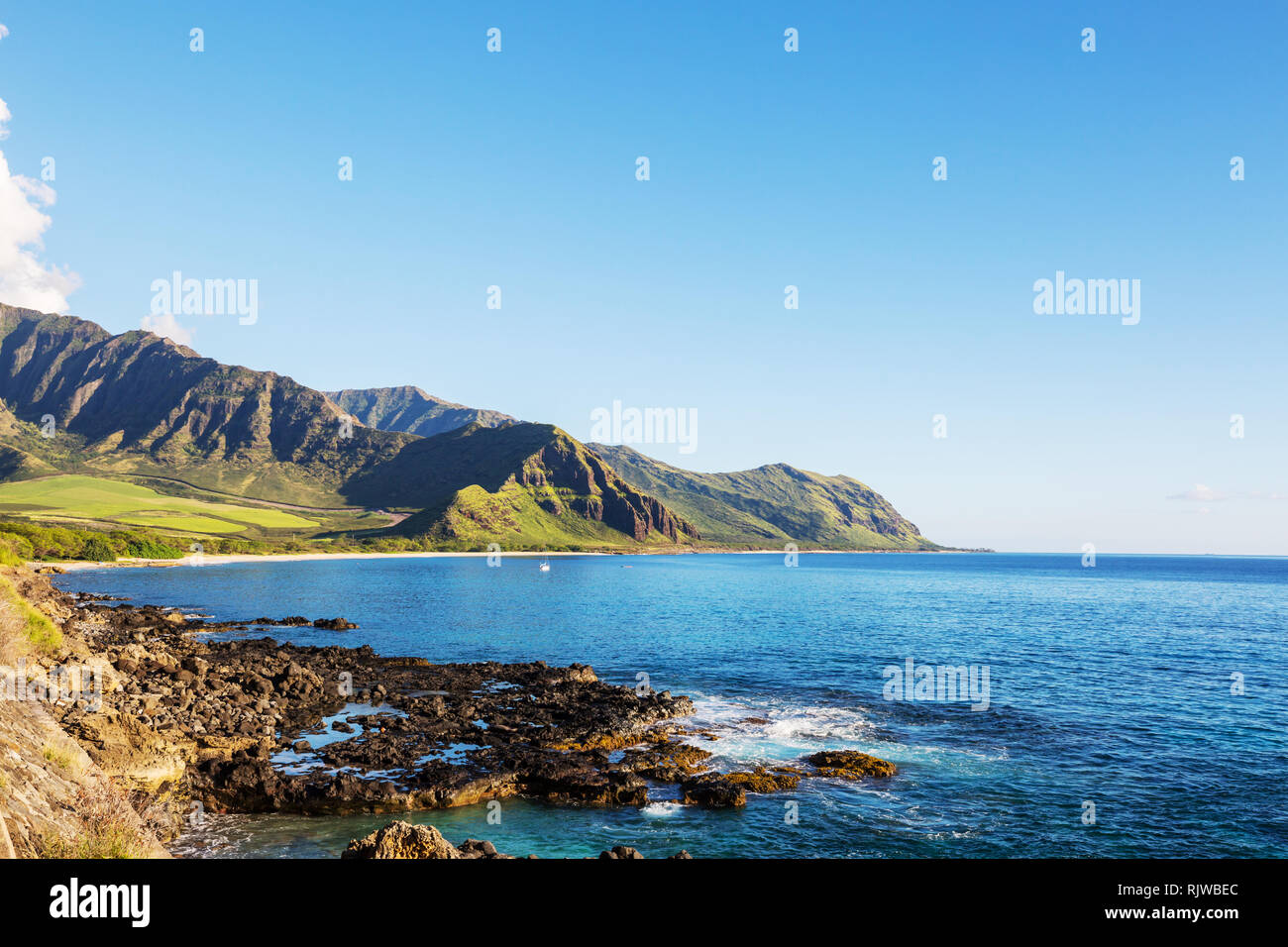 Beautiful landscapes in Oahu island, Hawaii Stock Photo - Alamy