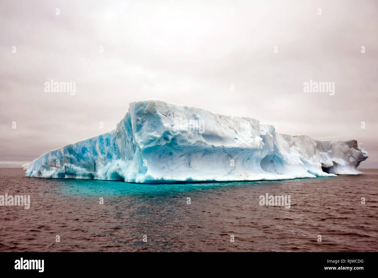 Arctic iceberg in the ocean. Arctic landscape, arctic tundra and ice of ...