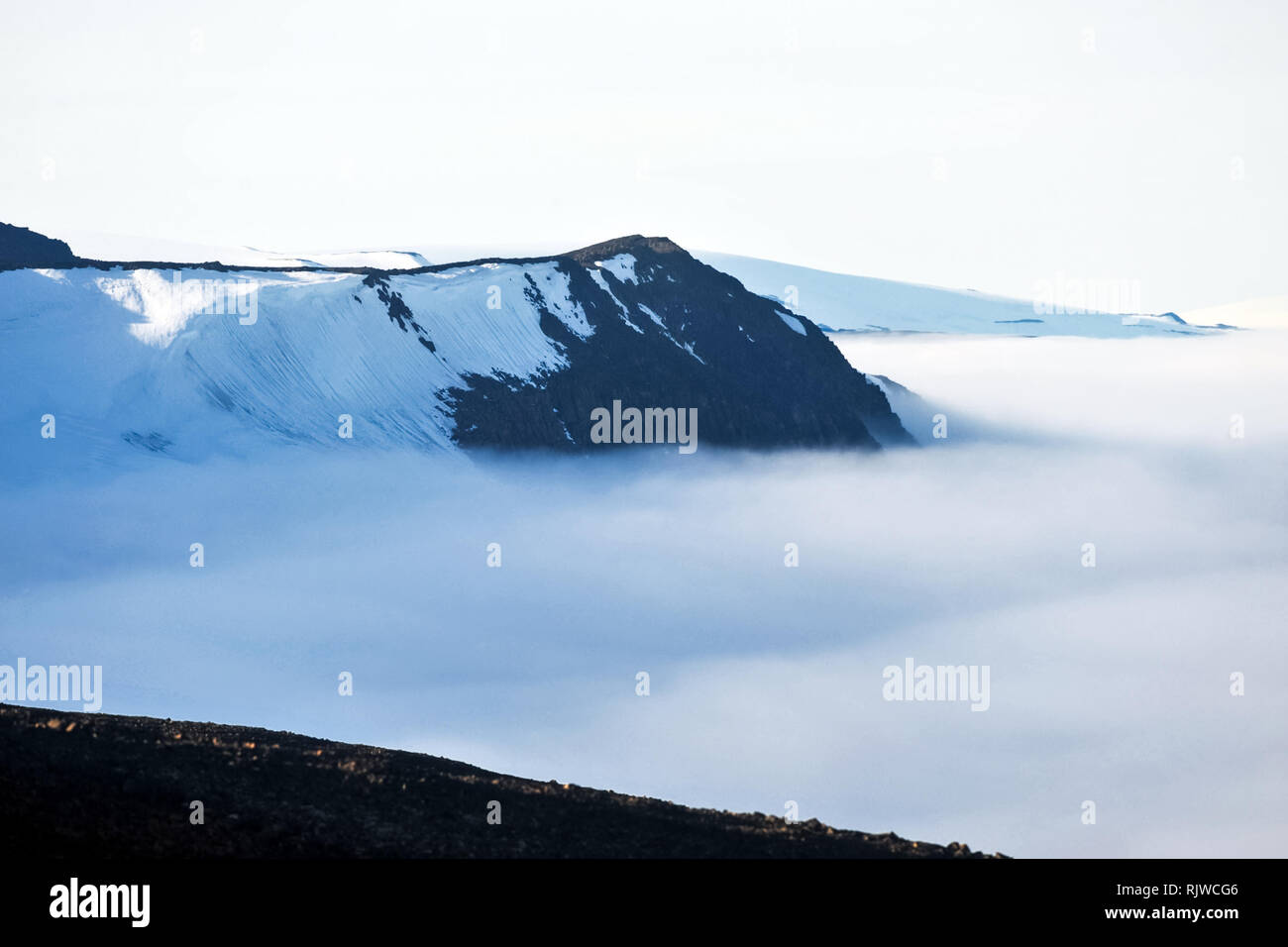 Arctic landscape, arctic tundra and ice of the Arctic Ocean Stock Photo ...