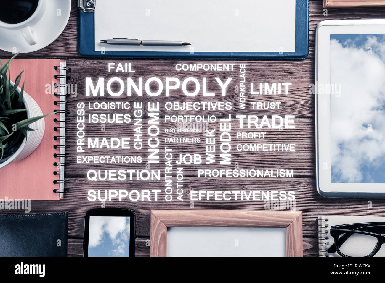 Modern workplace concept Stock Photo - Alamy