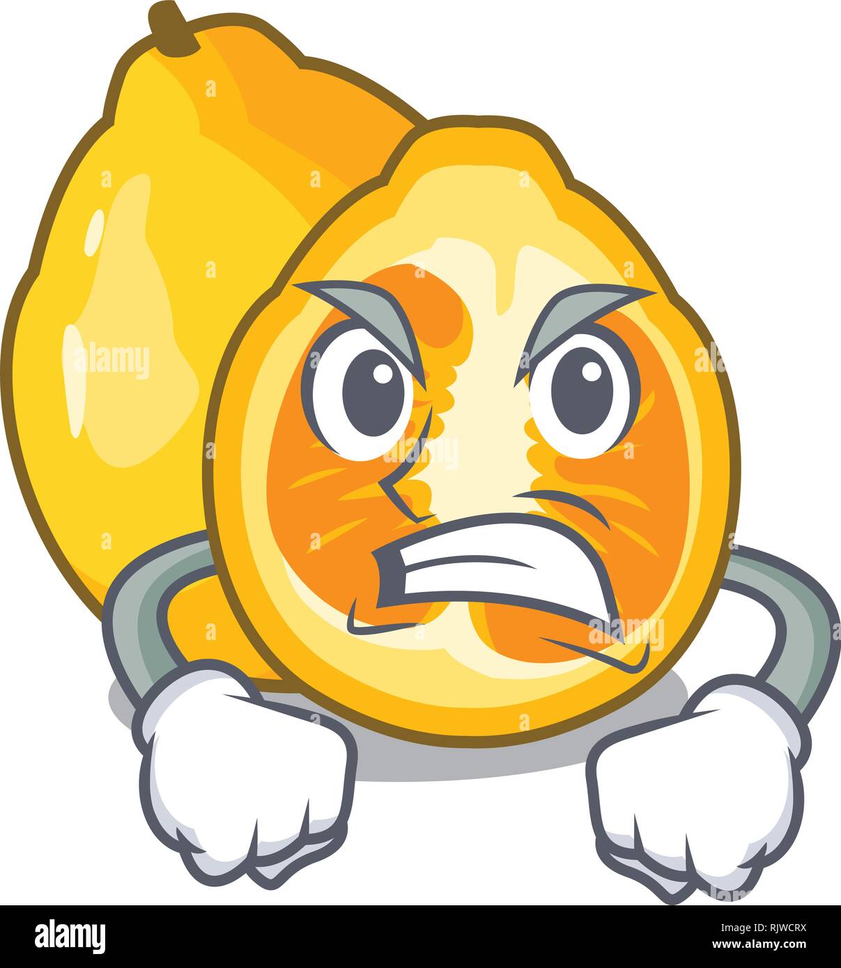 Angry ugli fruit in the cartoon fridge Stock Vector Image & Art - Alamy