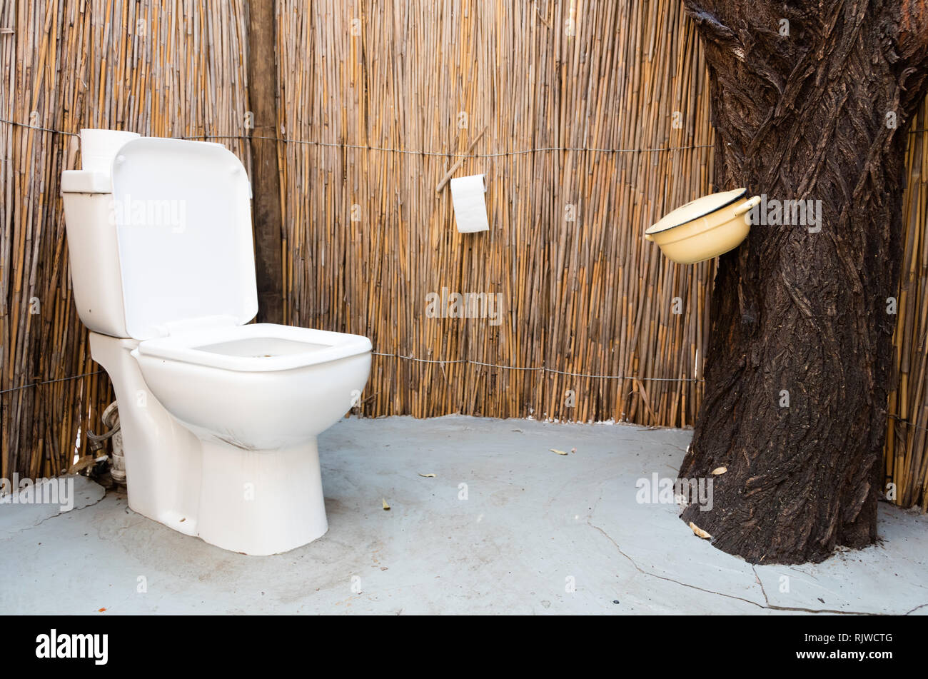 Drop pit toilet hi-res stock photography and images - Alamy