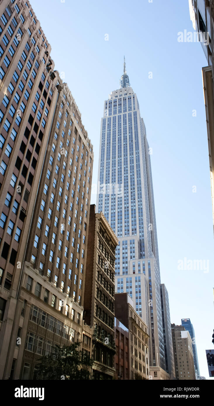 New York, USA - August 13, 2016: Historical building. New Yorks famous ...