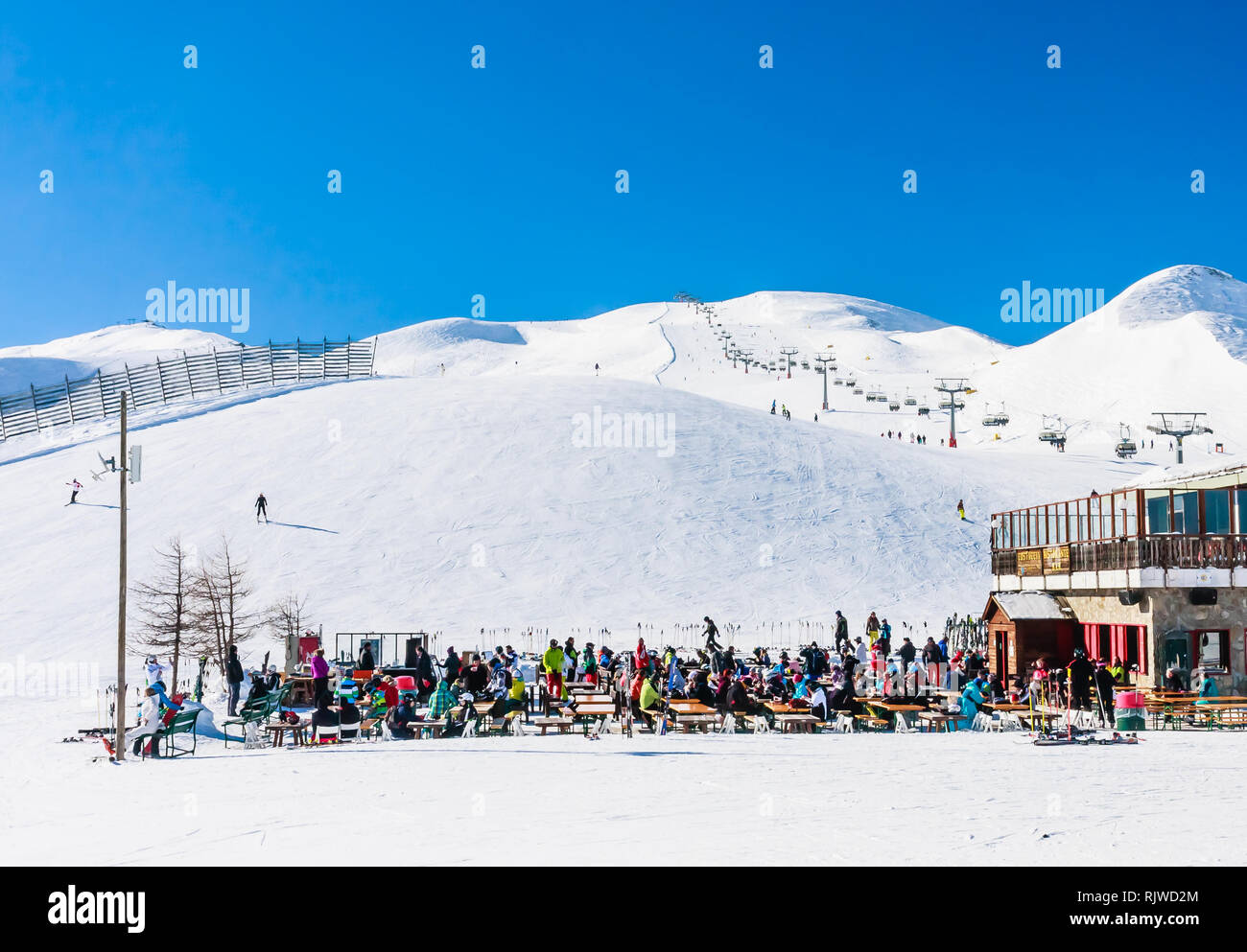 Ski resort Livigno. Italy Stock Photo - Alamy