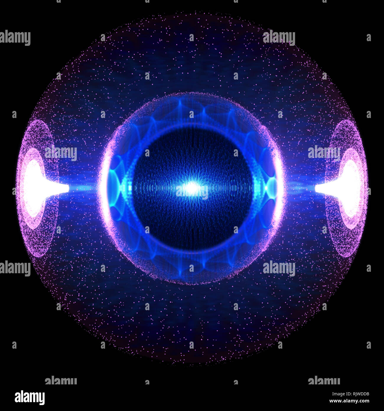 Entangled Magnetic Waves Around A Core With Particles Producing High ...