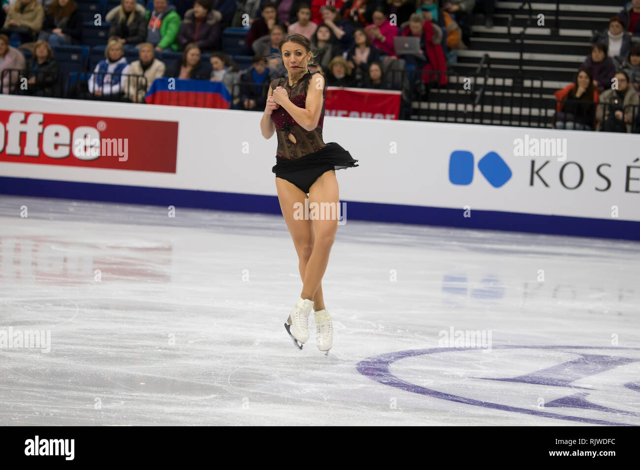 Belarus, Minsk, Ice Arena, January 25, 2019. European Figure Skating ...