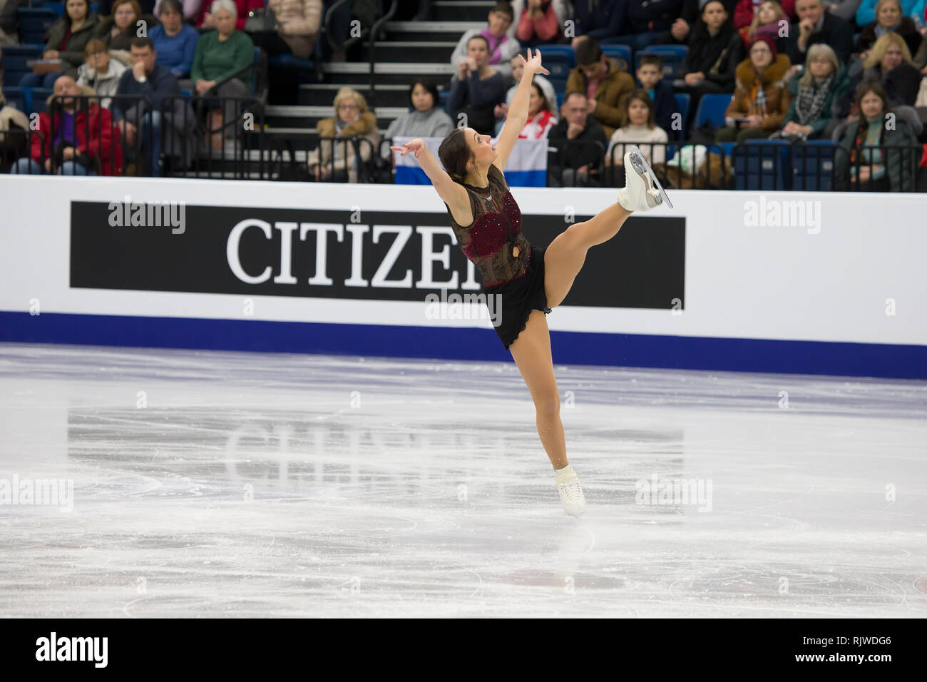 Belarus, Minsk, Ice Arena, January 25, 2019. European Figure Skating ...