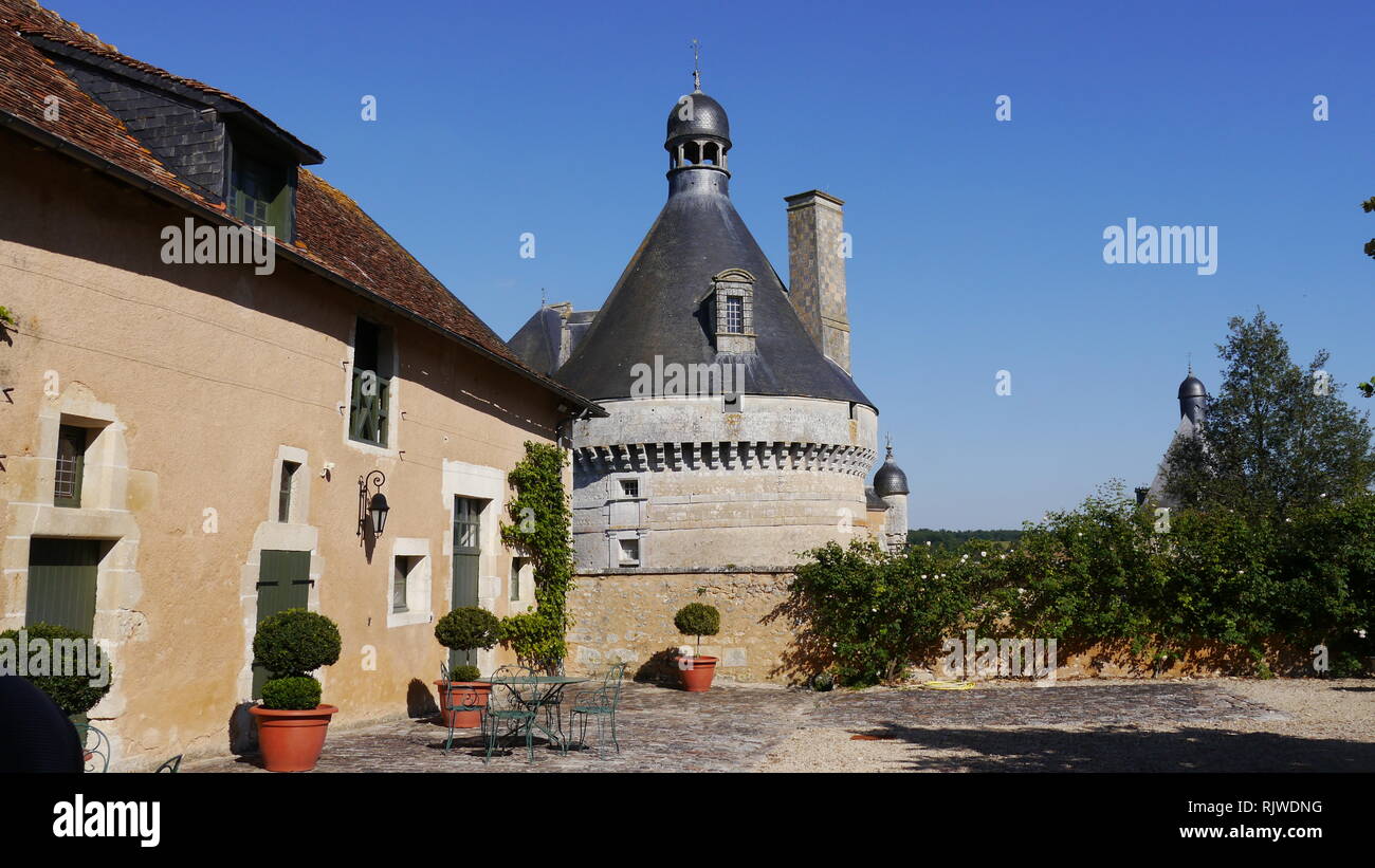 Chateau de Touffou. Bonnes, France Stock Photo - Alamy