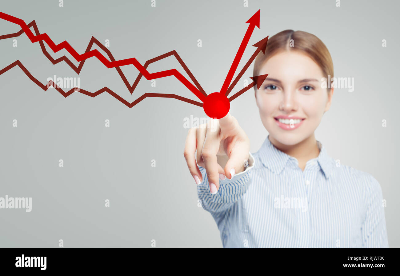 Red arrow female hi-res stock photography and images - Alamy