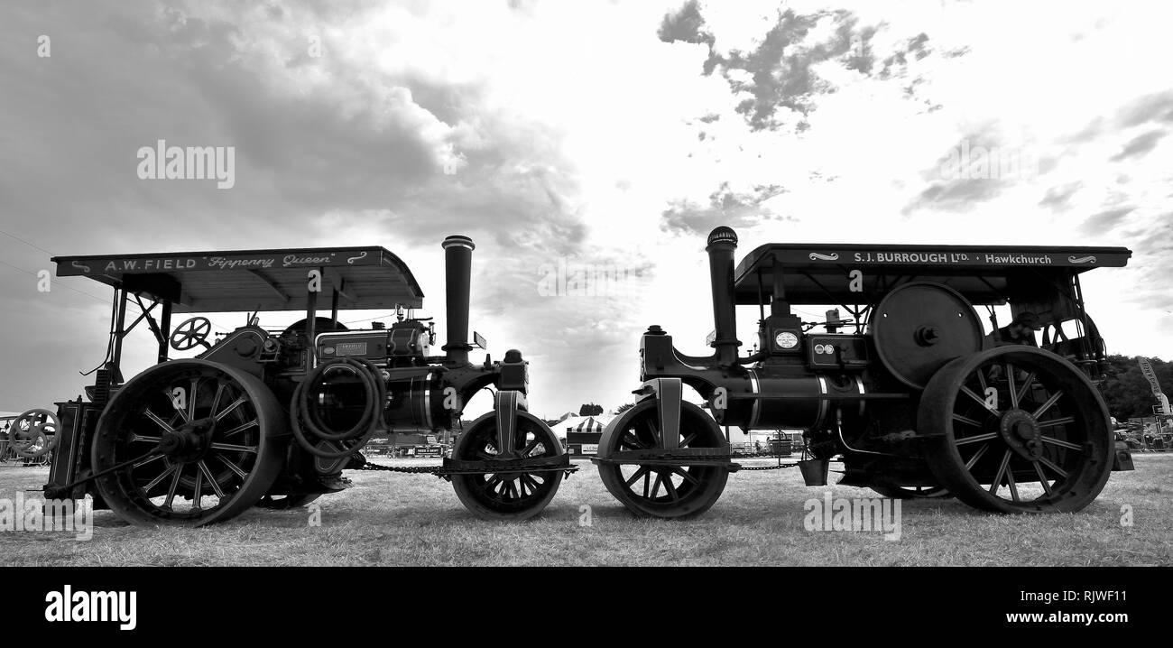 Steam Road rollers Stock Photo - Alamy