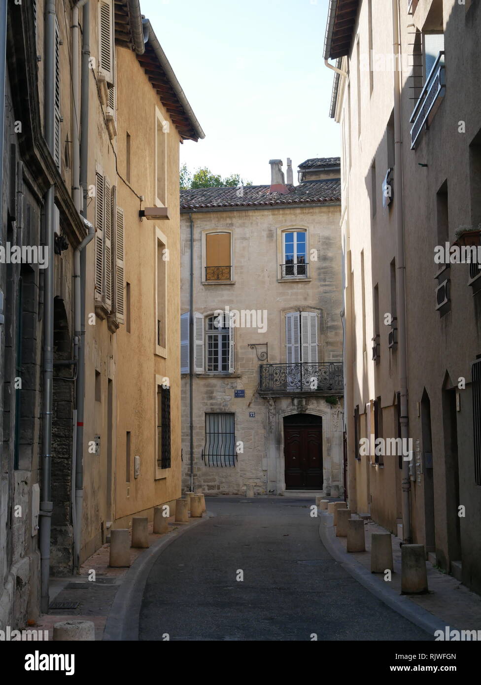 Streets of Avignon, France, Old Buildings Stock Photo - Alamy