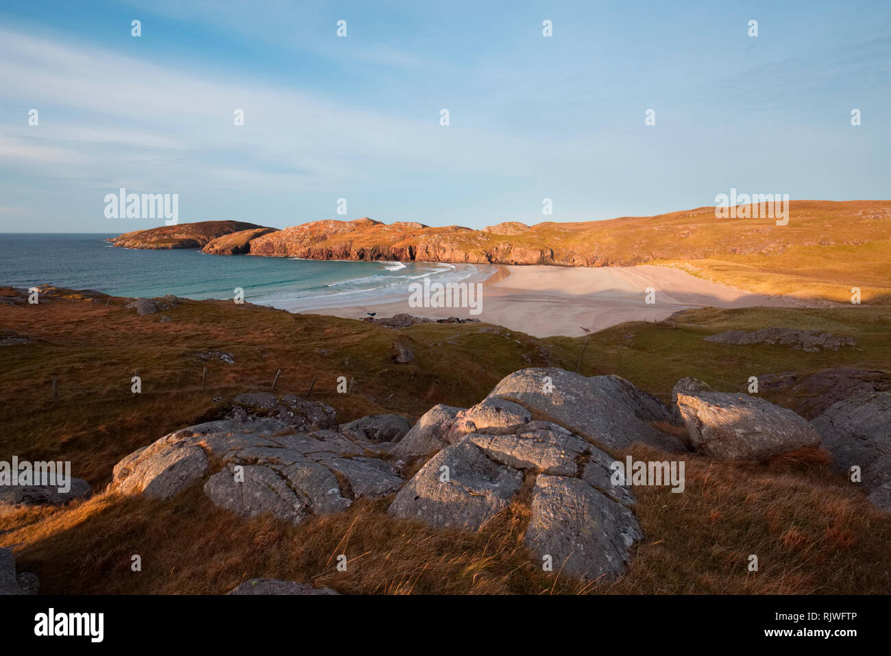 Polin beach, Sutherland Stock Photo - Alamy
