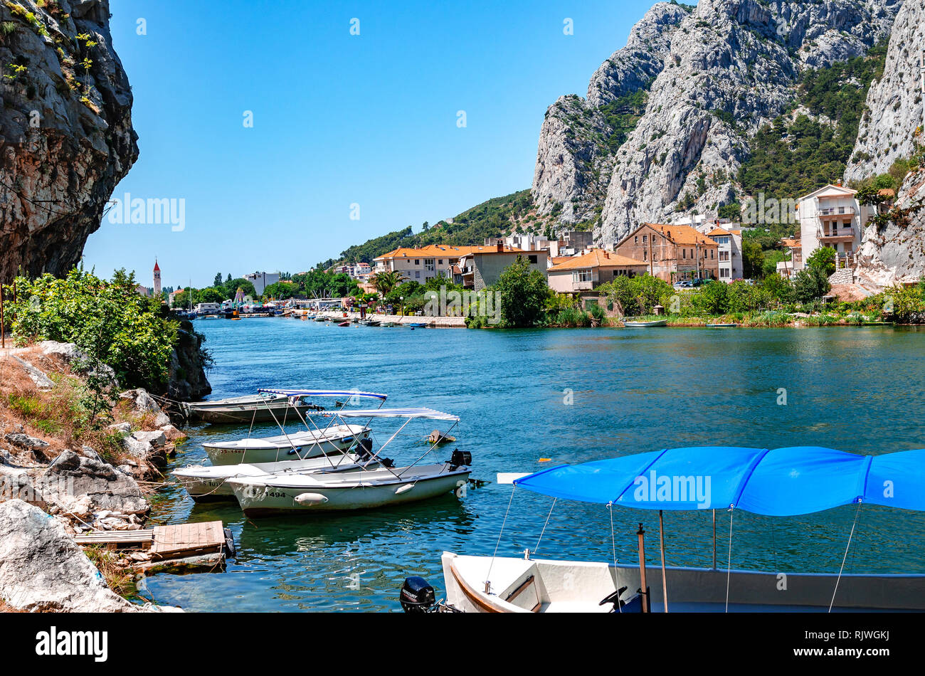 Town Omis in Croatia Stock Photo - Alamy