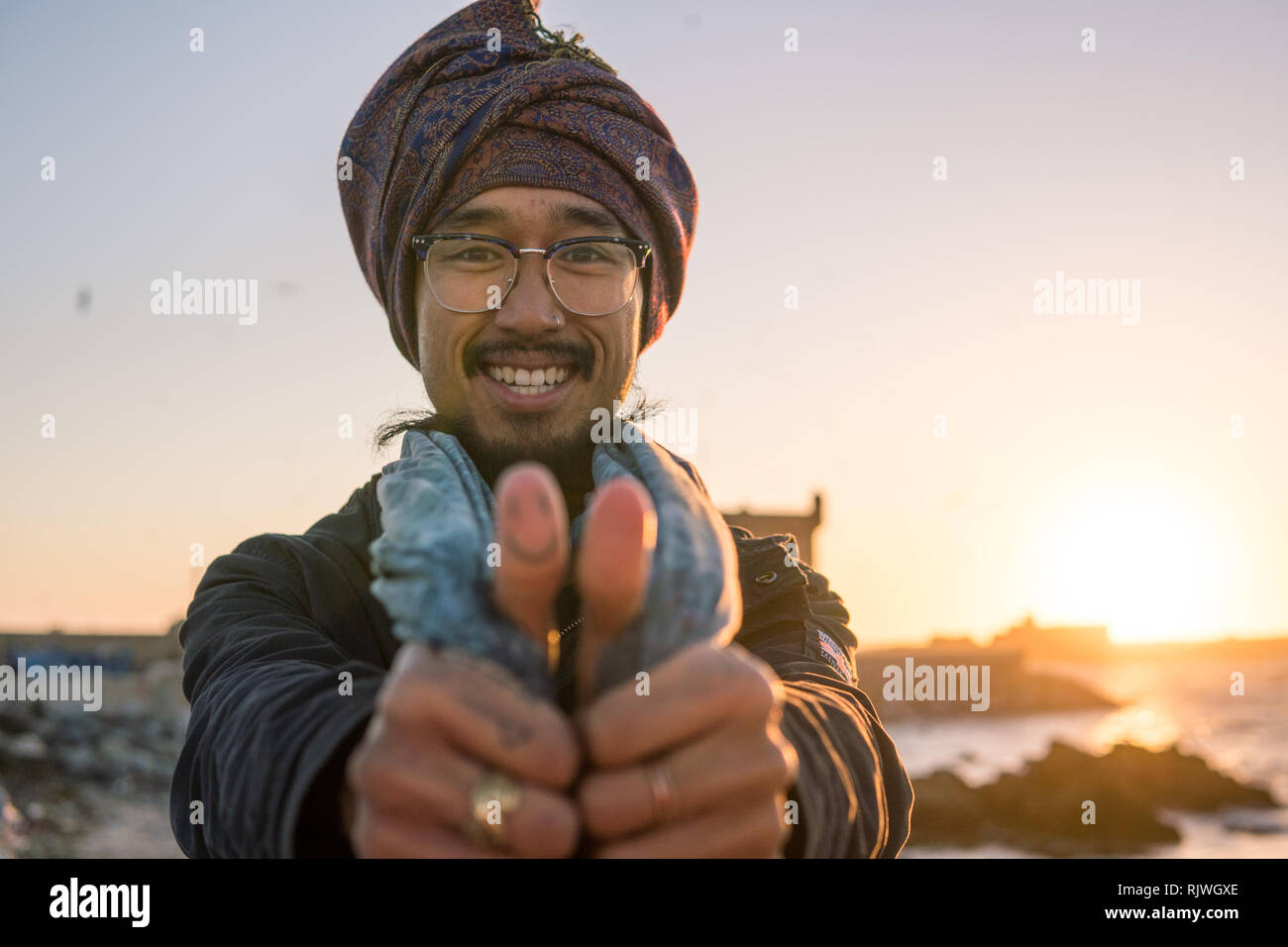 Time Travel Man In Glasses