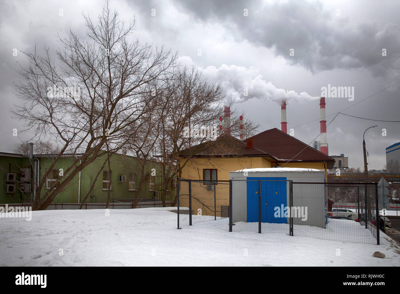 Moscow russia thermal power station hi-res stock photography and images ...