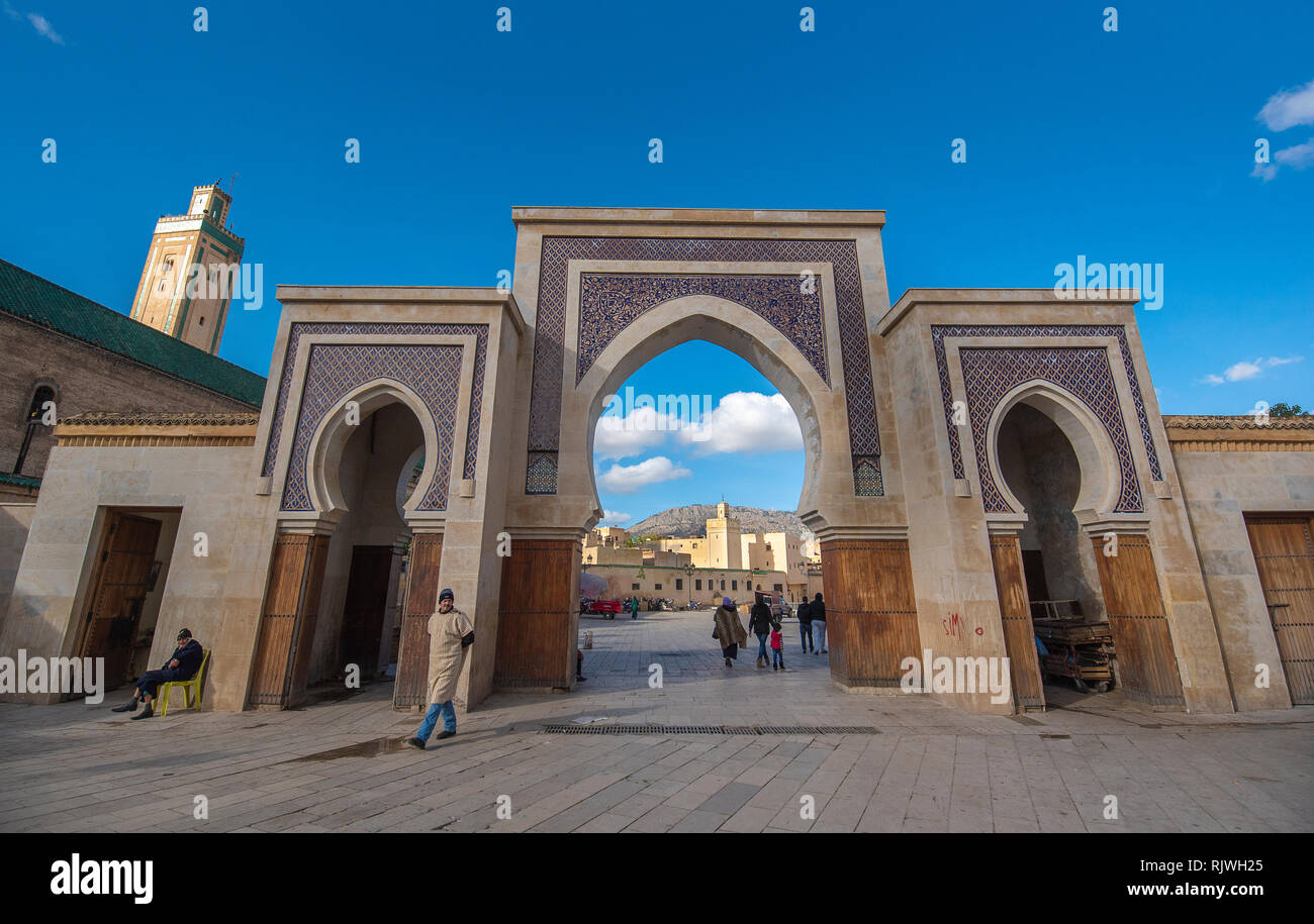 Bab Rcif , One of the famous gate and place. UNESCO heritage site town ...