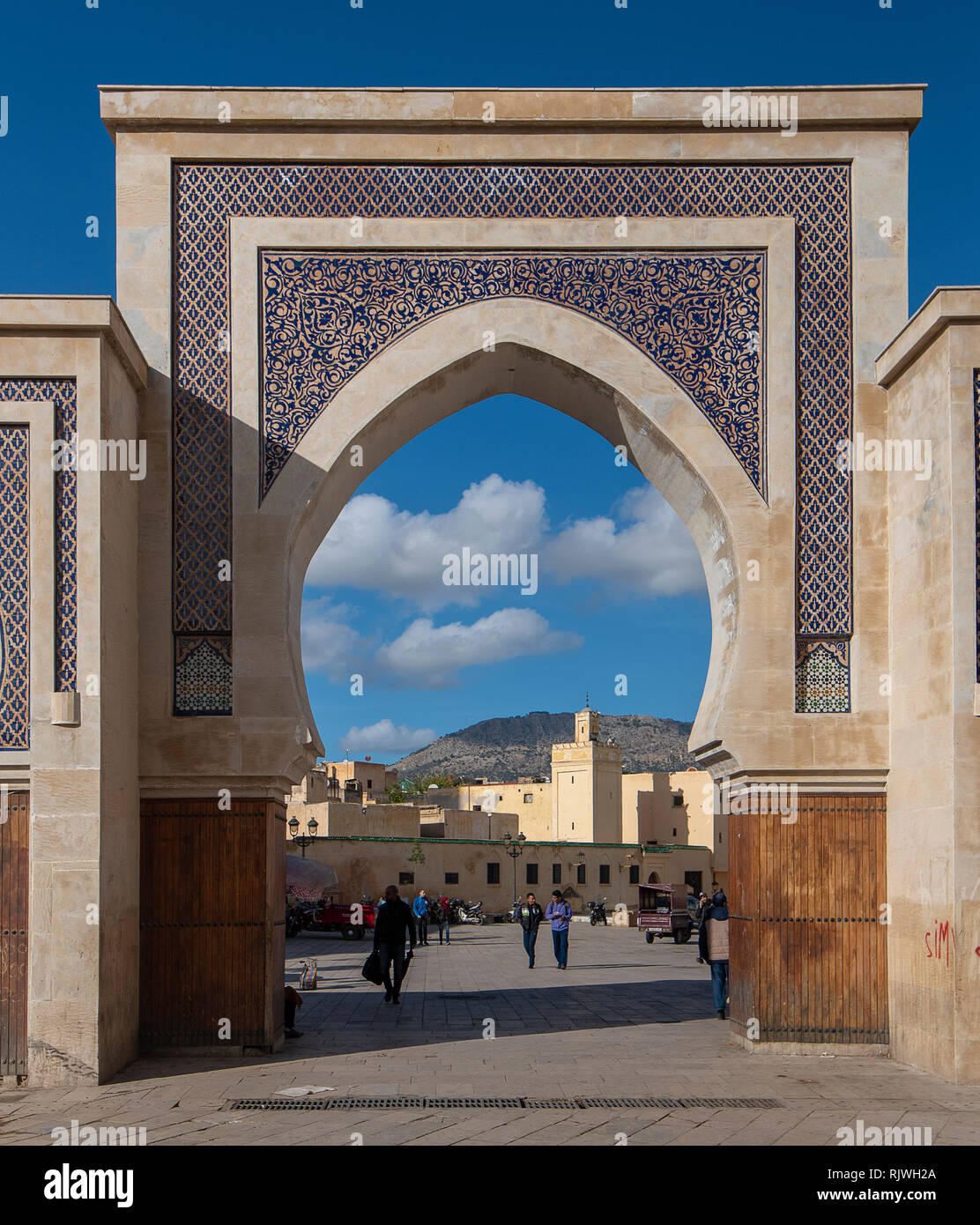 Bab Rcif , One of the famous gate and place. UNESCO heritage site town ...