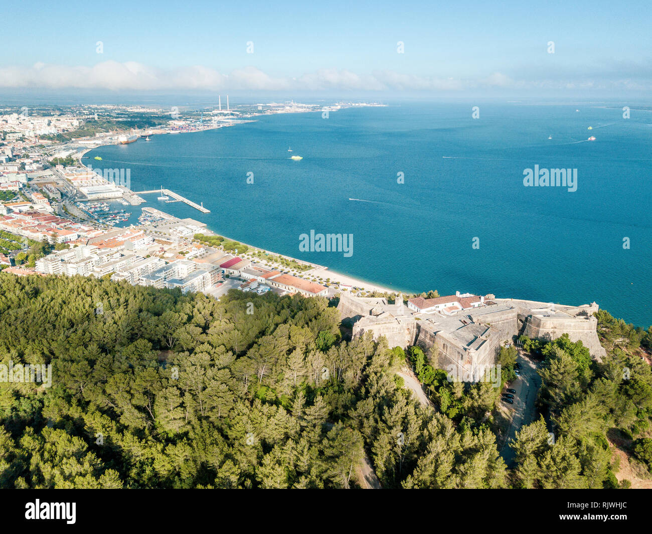 Aerial view setubal portugal hi-res stock photography and images - Alamy