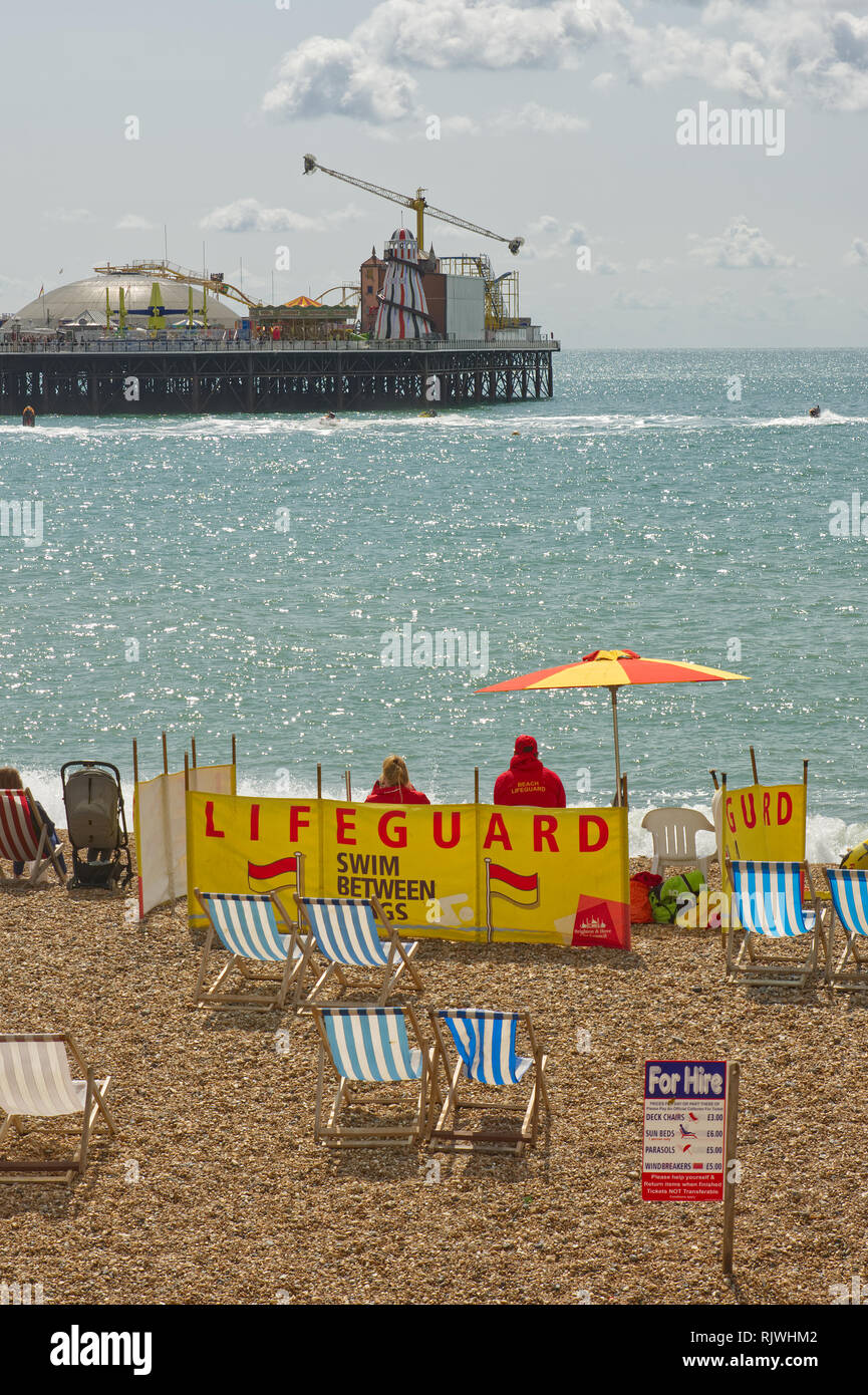 Lifeguards on beach brighton on hi-res stock photography and images - Alamy