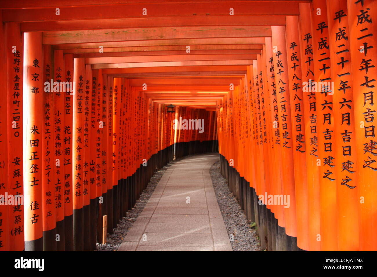 Fushimi Inari Taisha temple in Kyoto, Japan Stock Photo - Alamy