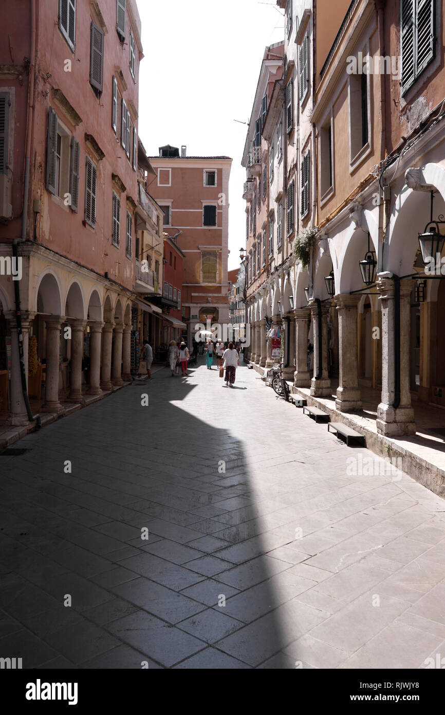 CORFU OLD TOWN CENTRE. CORFU Stock Photo - Alamy